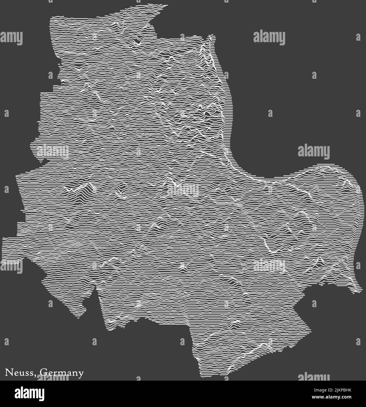 Topographic map germany Black and White Stock Photos & Images - Alamy