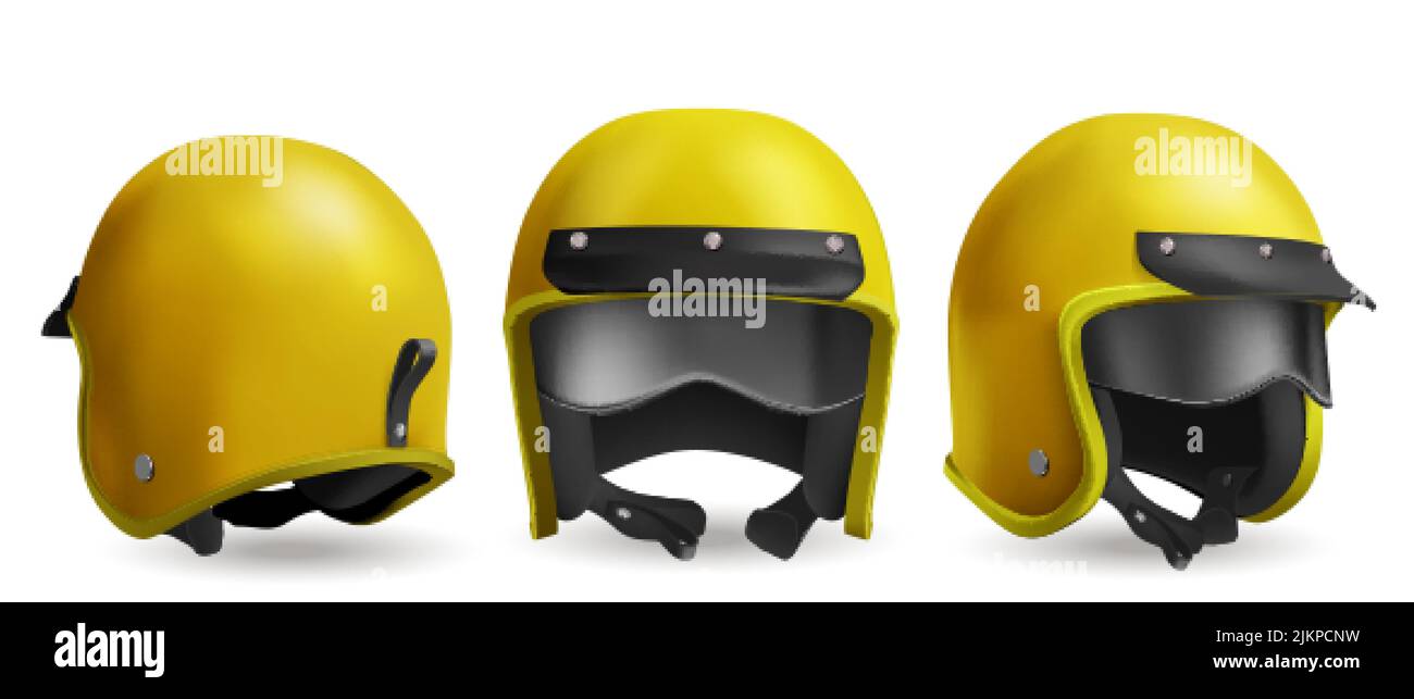Yellow crash helmet isolated on Stock Vector Images - Alamy