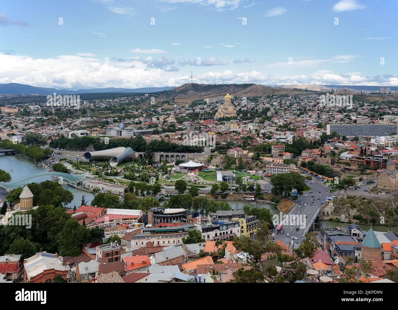 Tbilisi downtown cityscape in Georgia Stock Photo - Alamy