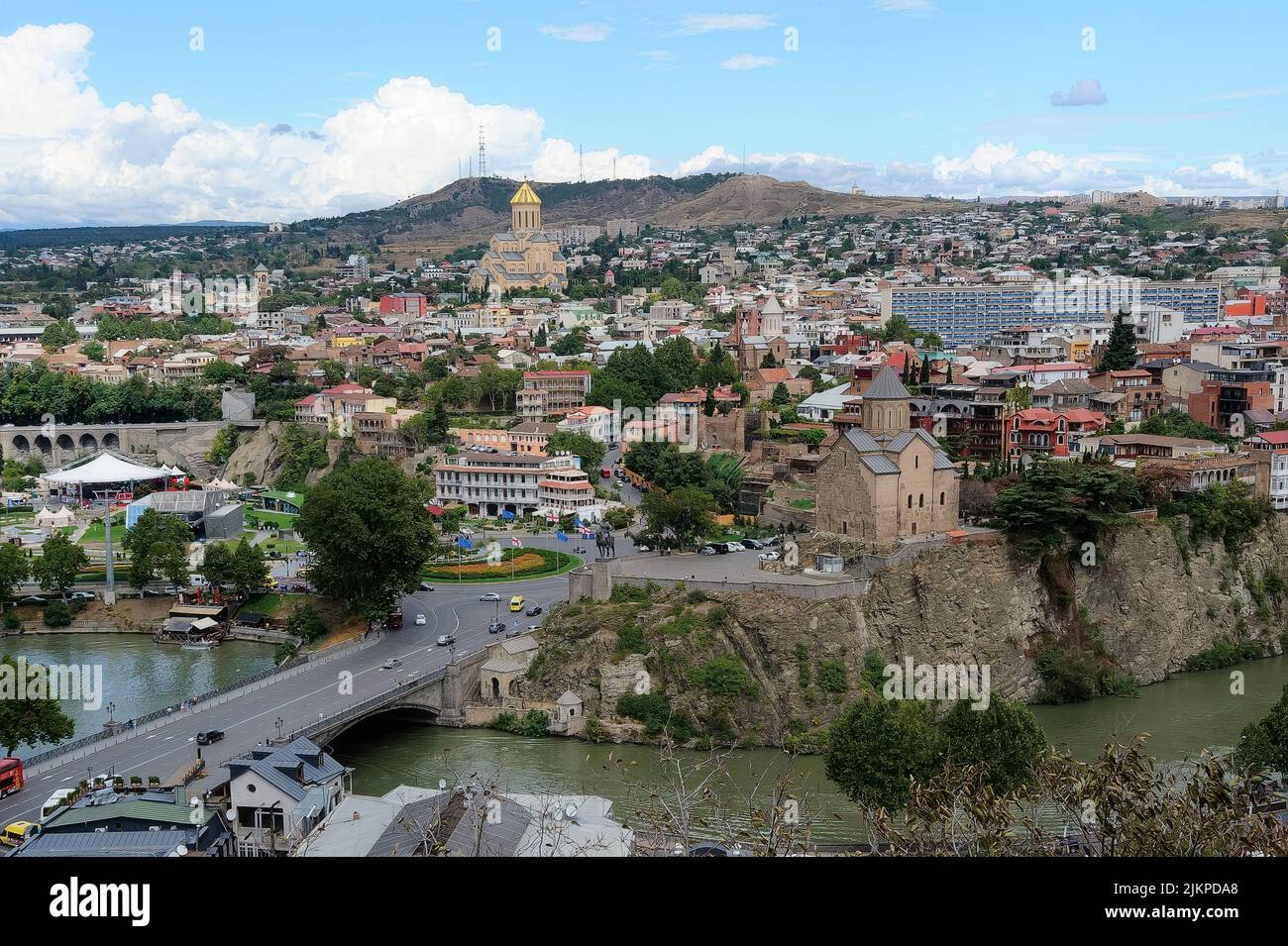 Tbilisi downtown cityscape in Georgia Stock Photo - Alamy