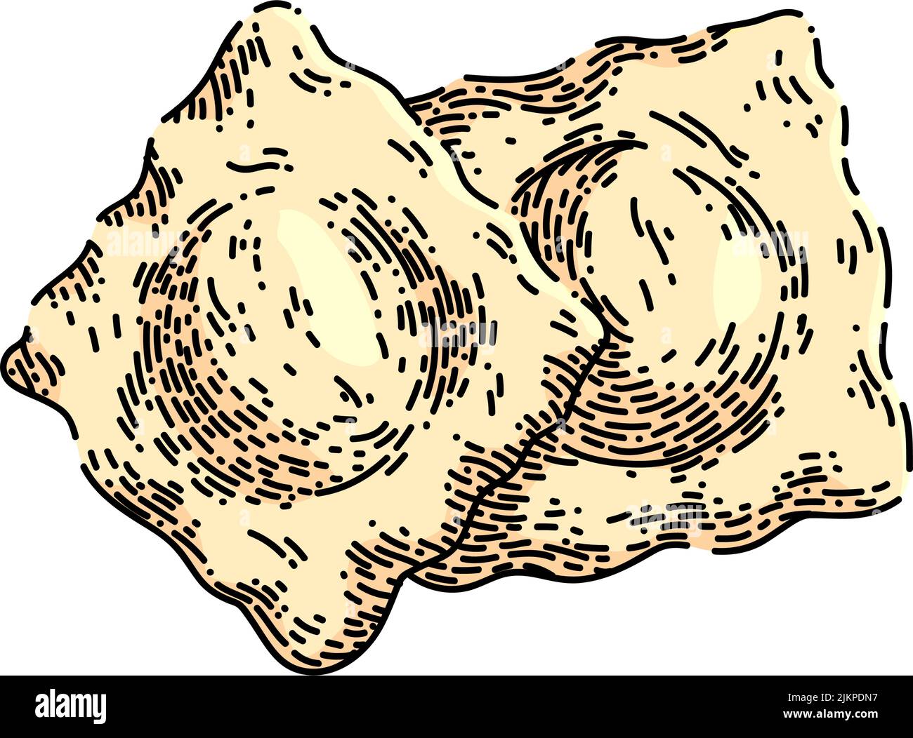 ravioli sketch hand drawn vector Stock Vector Image & Art - Alamy