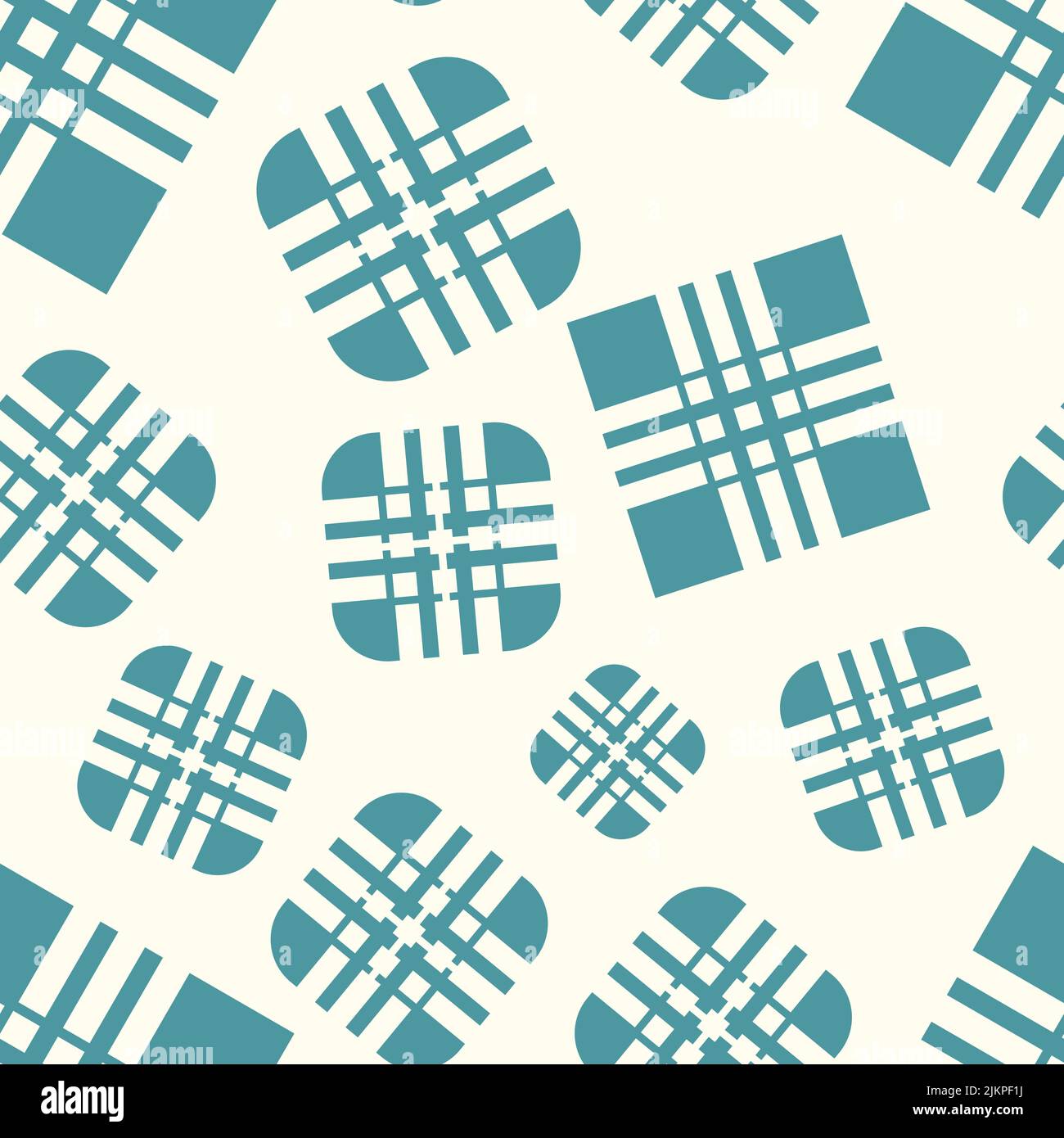 Abstract square figures seamless pattern template vector illustration ...