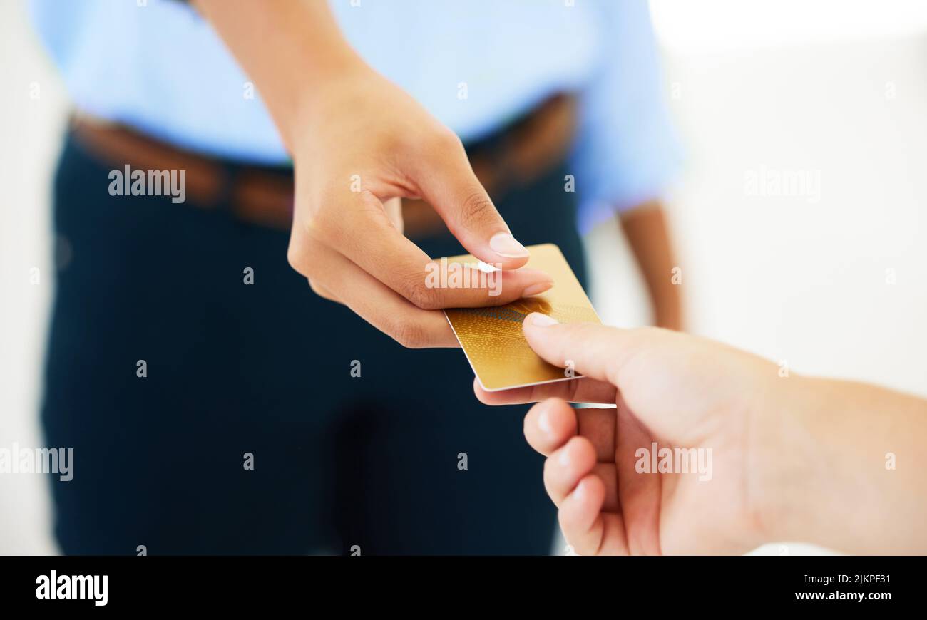Exchanging business cards hi-res stock photography and images - Alamy