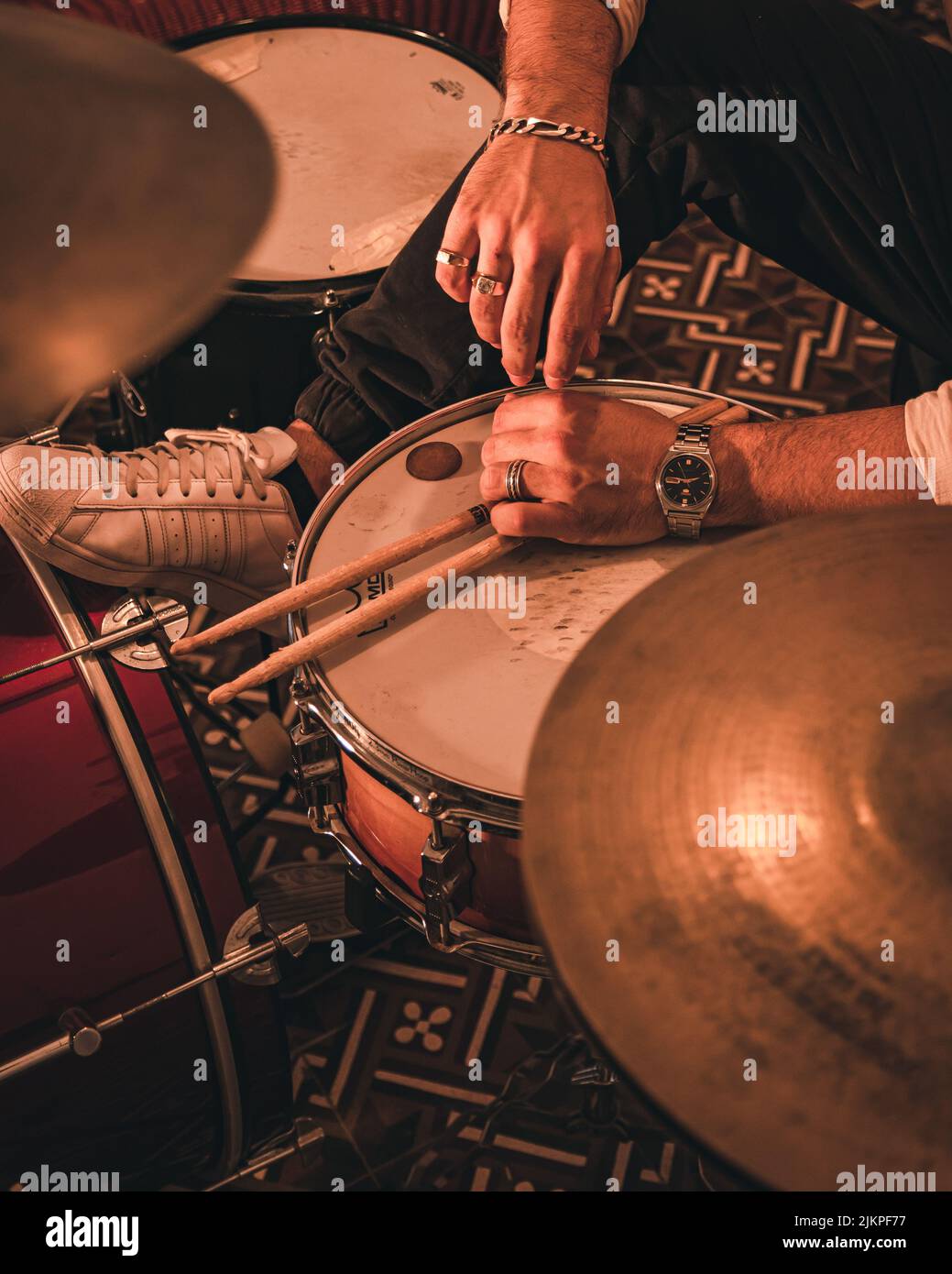 Band taking a break hi-res stock photography and images - Alamy