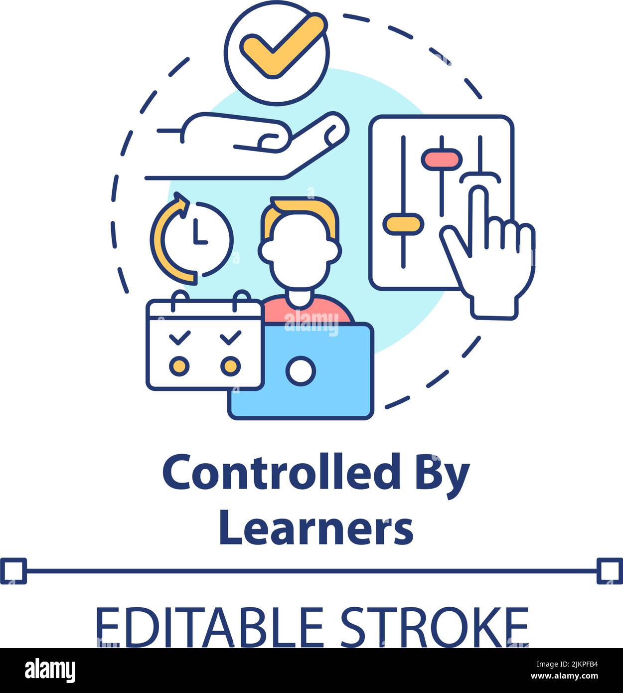 Online learners Stock Vector Images - Alamy