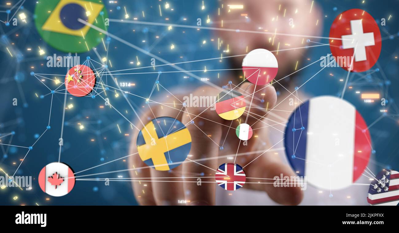 a 3d design of All official national flags of the world Stock Photo - Alamy