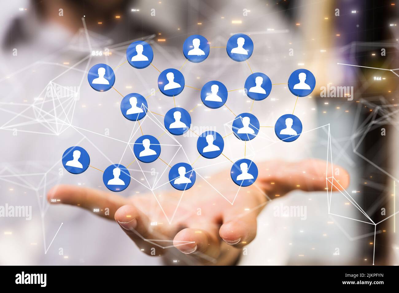 a 3d design conference Digital Network and data concept Stock Photo - Alamy