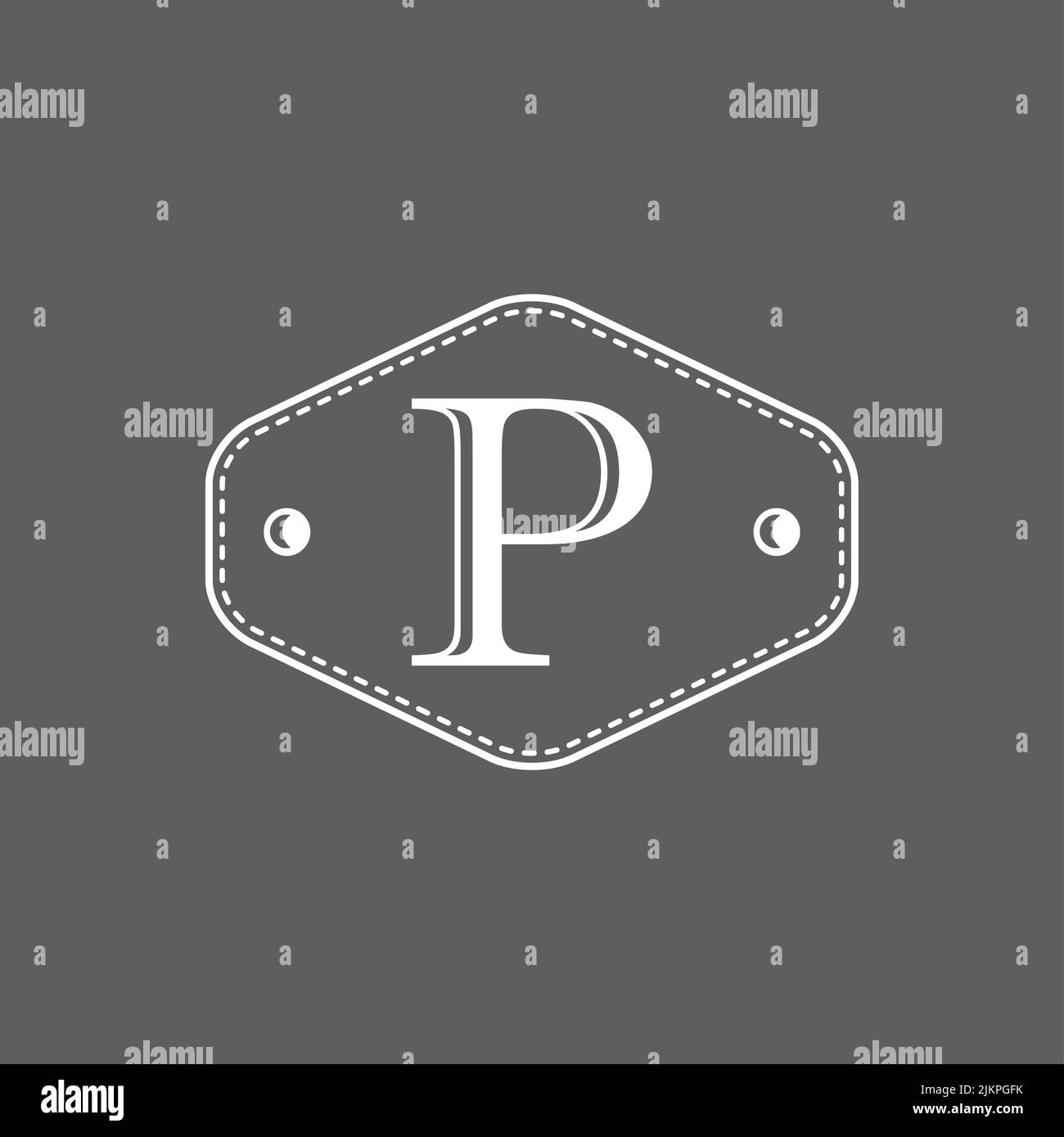 Gold frame for monogram logo design Black and White Stock Photos ...