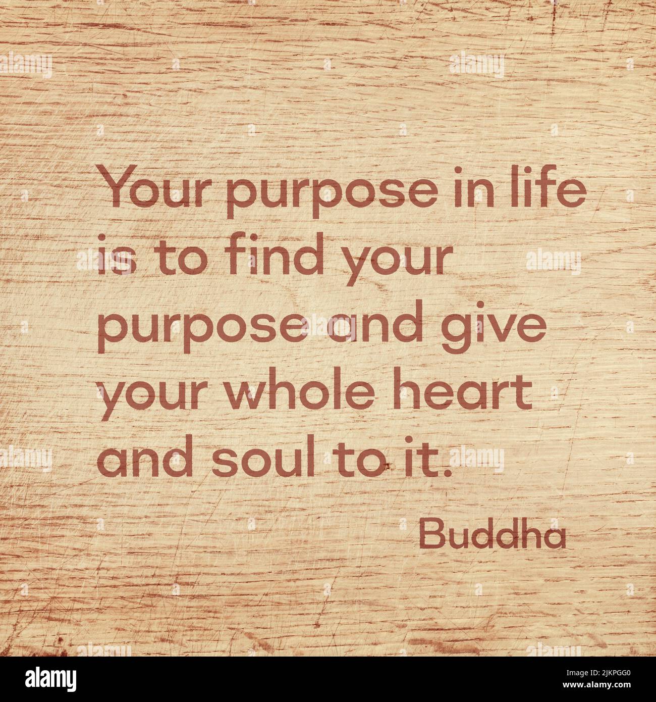 Your purpose in life is to find your purpose and give your whole heart ...
