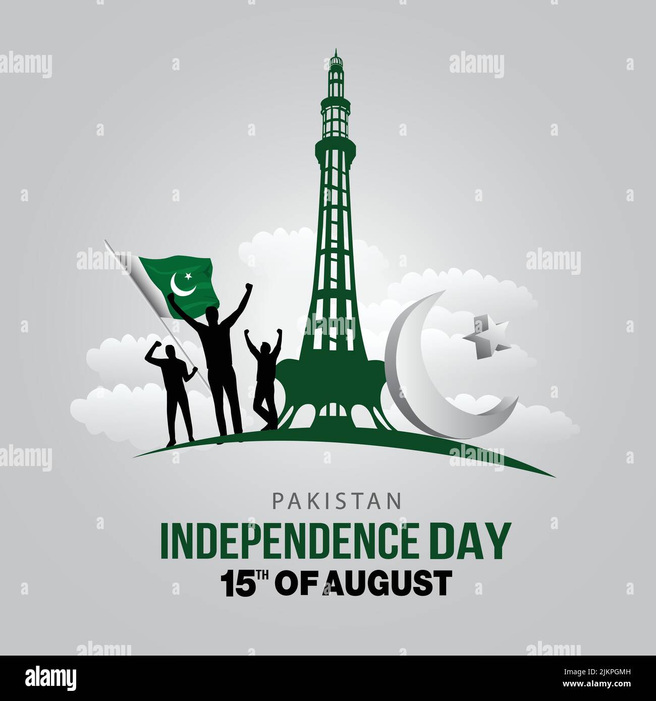 happy independence day Pakistan. vector illustration. poster, banner ...