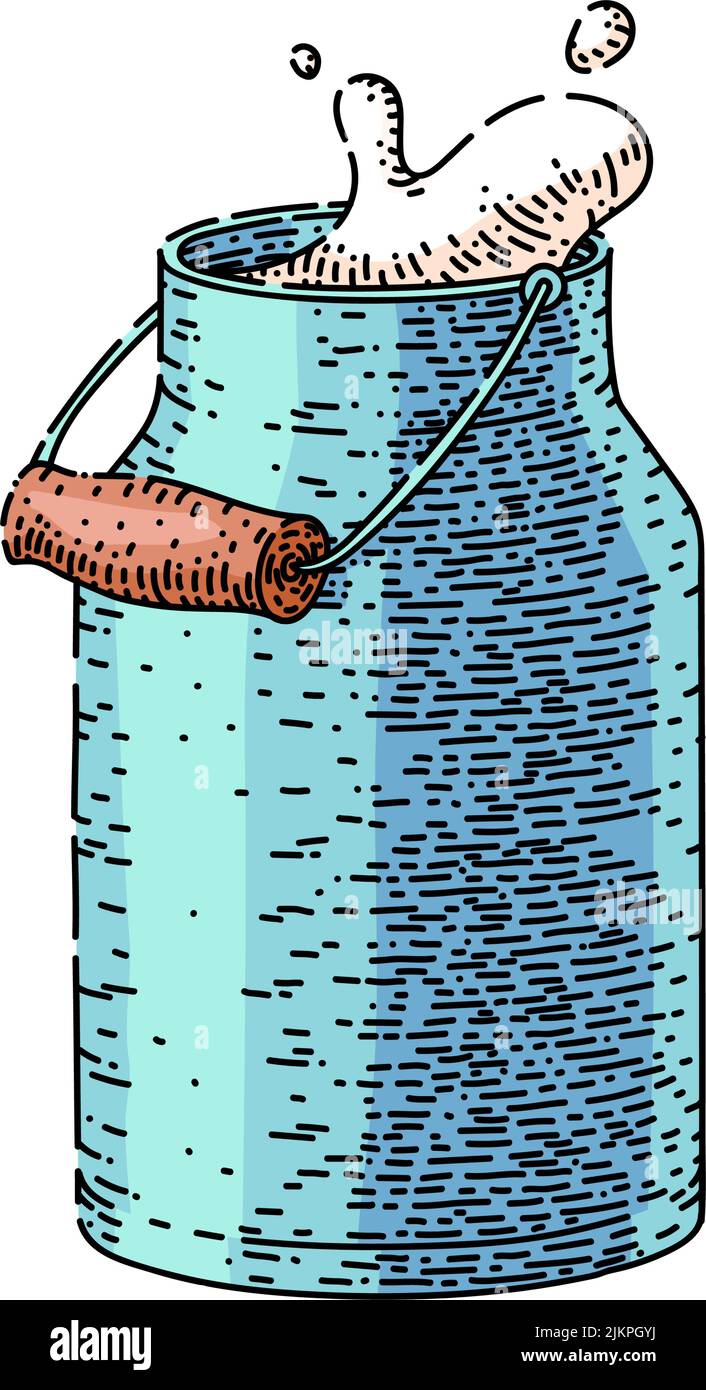 milk can sketch hand drawn vector Stock Vector Image & Art - Alamy