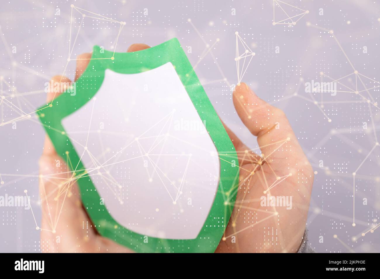 A 3d Rendering Of Cybersecurity Of Digital Network Systems With
