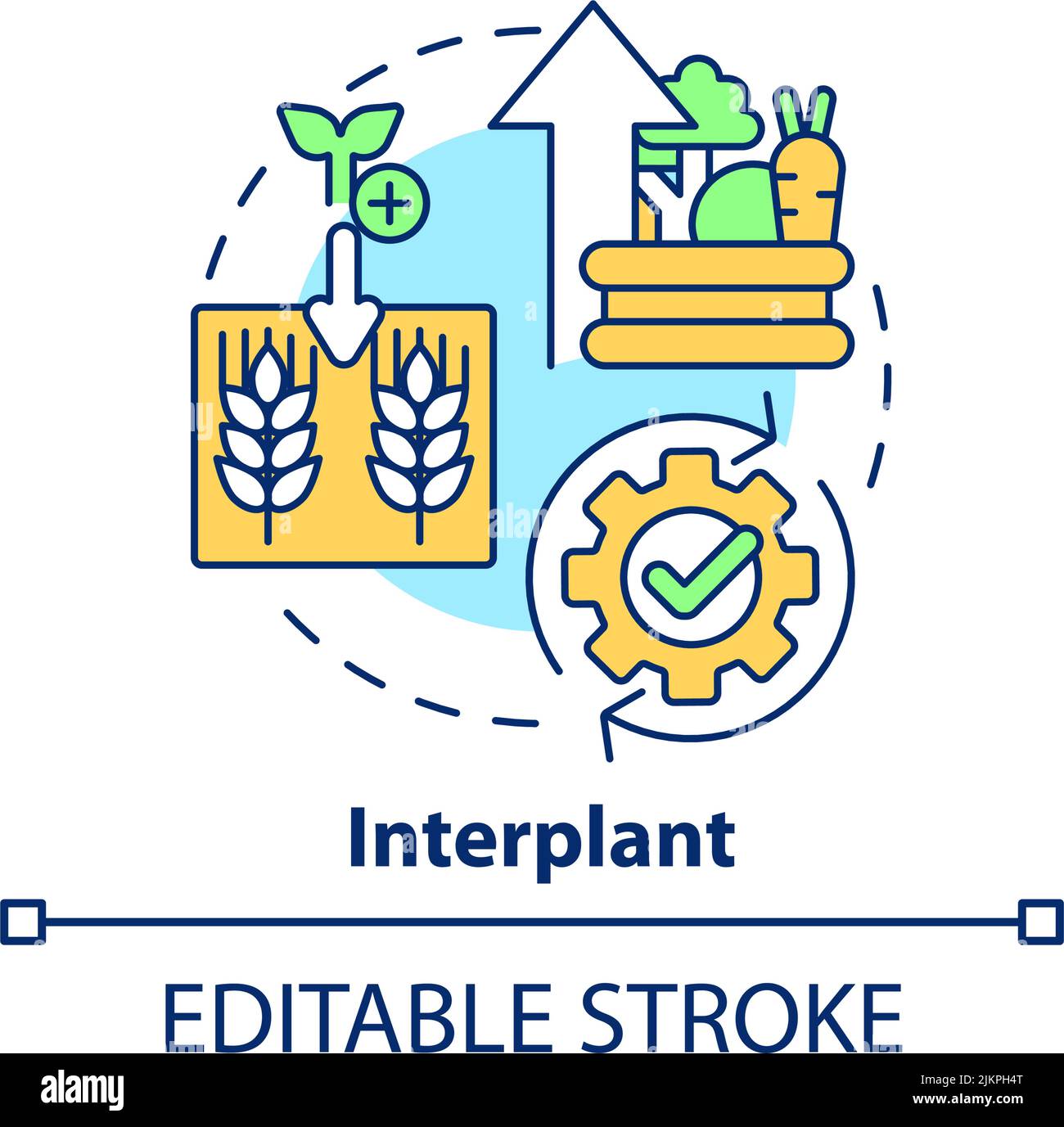 Interplant concept icon Stock Vector Image & Art - Alamy