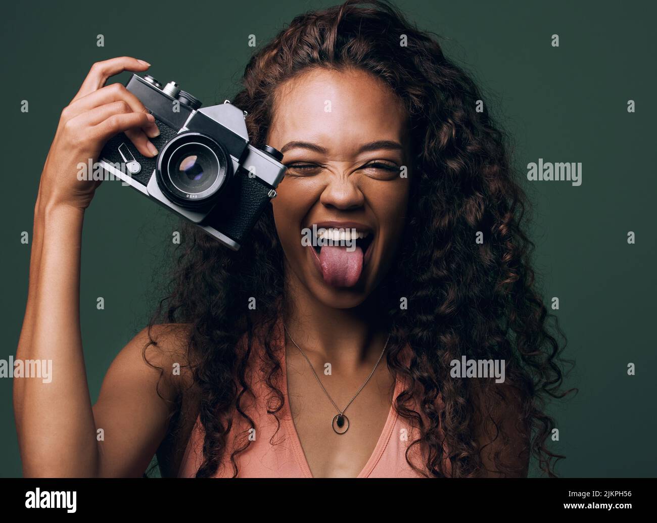 Smile. Cropped portrait of an attractive and quirky young woman posing ...