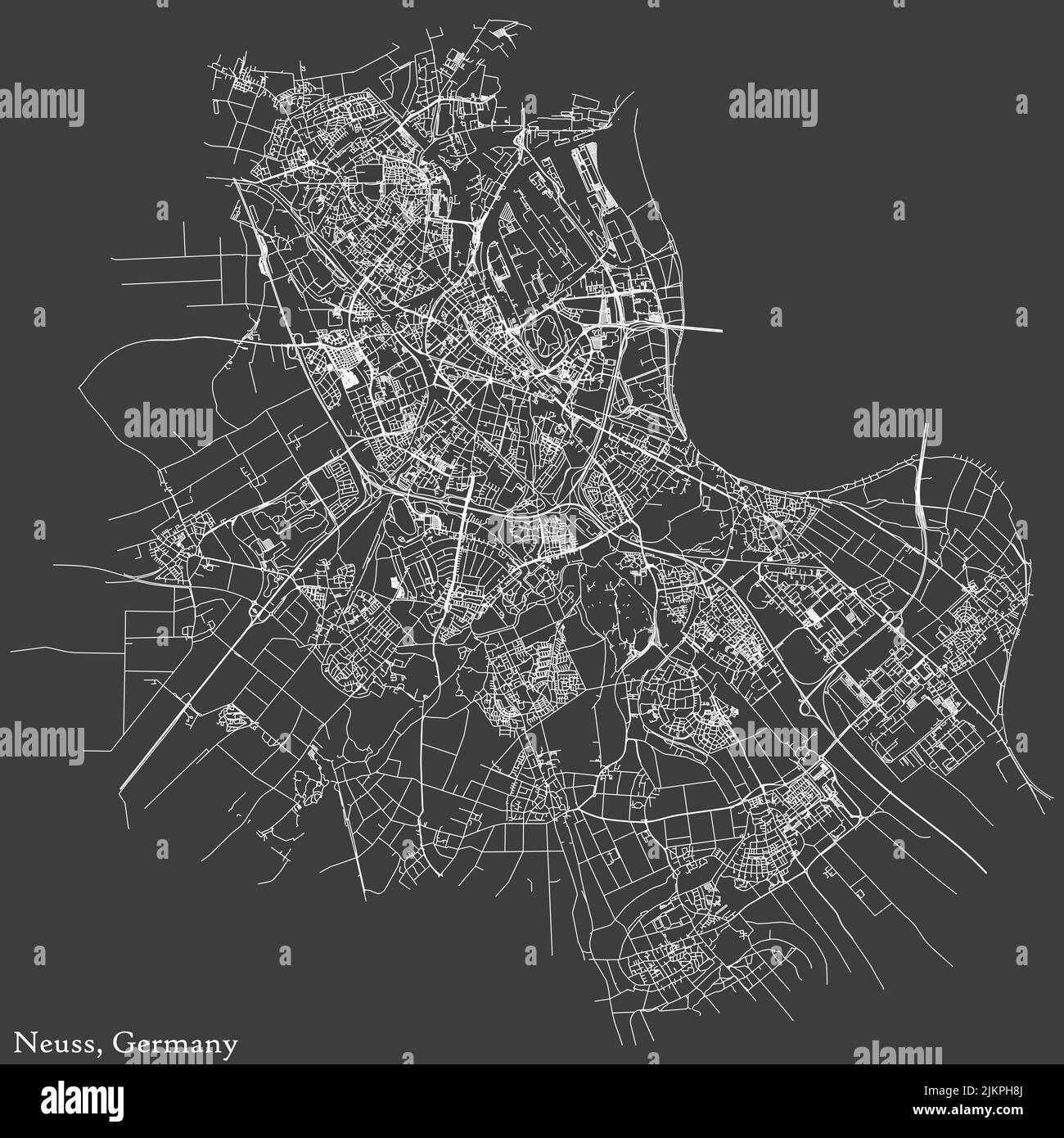 Neuss map Black and White Stock Photos & Images - Alamy