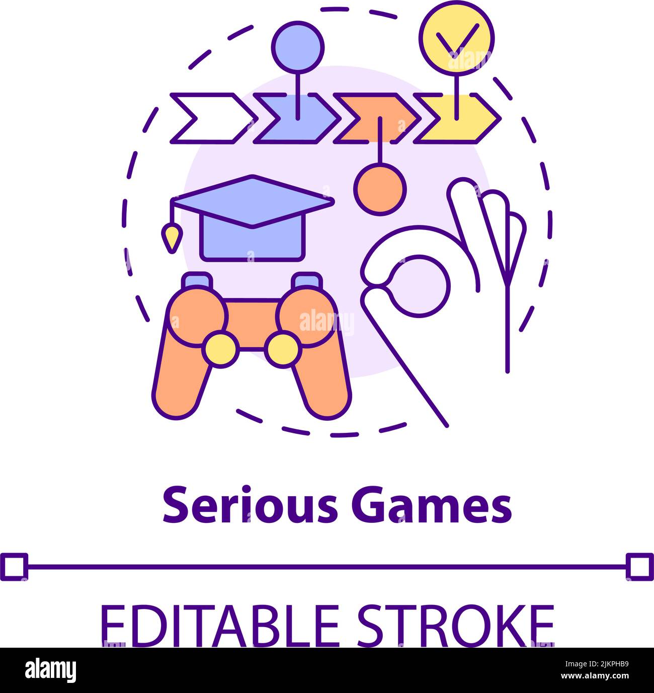 Serious games concept icon Stock Vector Image & Art - Alamy
