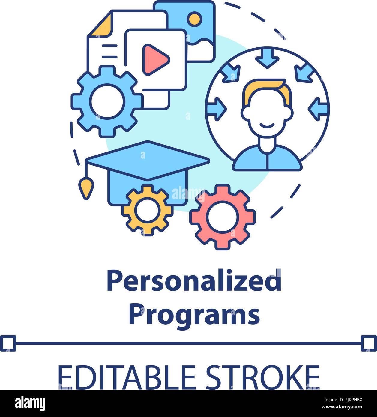 Personalized programs concept icon Stock Vector Image & Art - Alamy