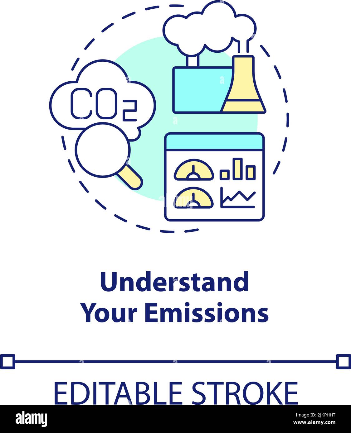 Zero carbon net emissions Stock Vector Images - Alamy