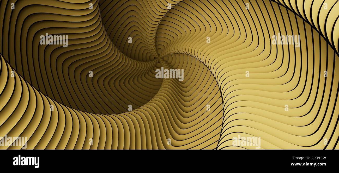 The 3D rendering of gold swirl Stock Photo - Alamy