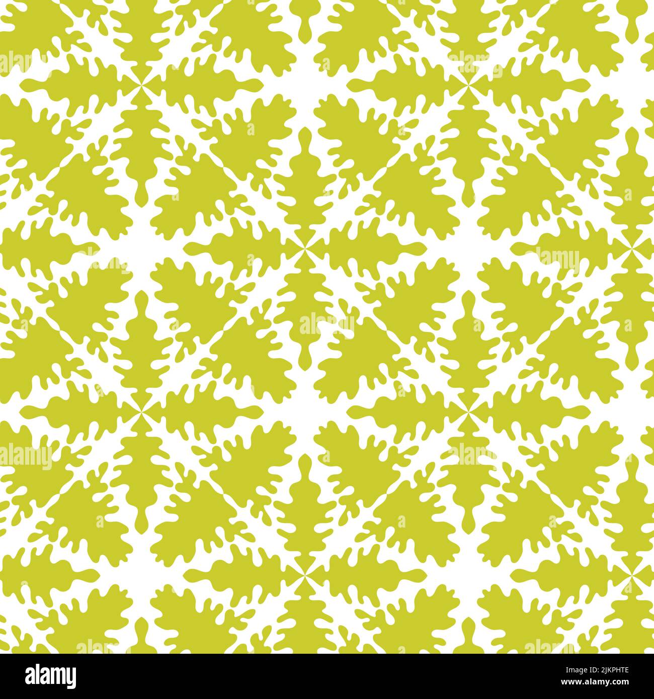 Abstract white and green background with floral hand drawn ornament ...