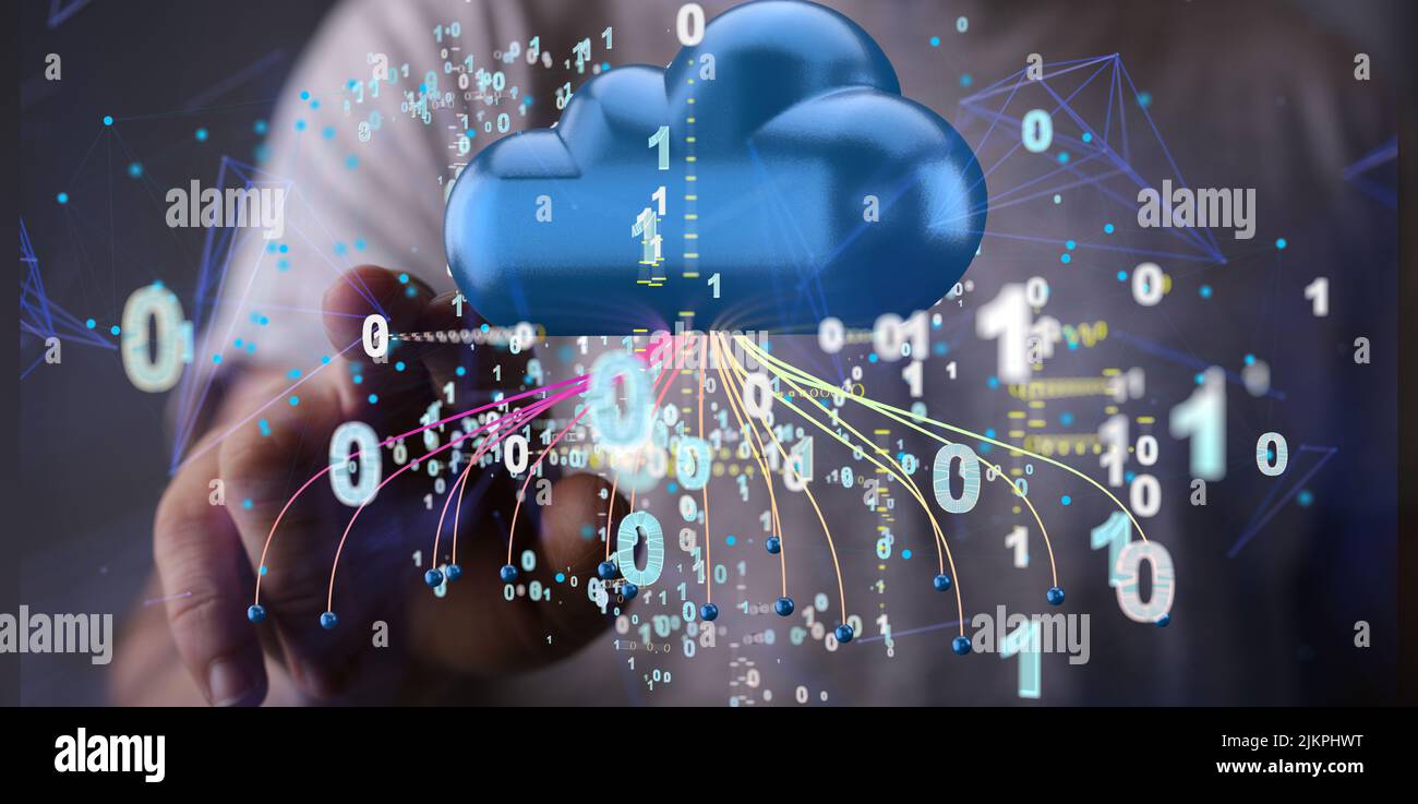 data Internet infrastructure concept. Abstract technology background ...