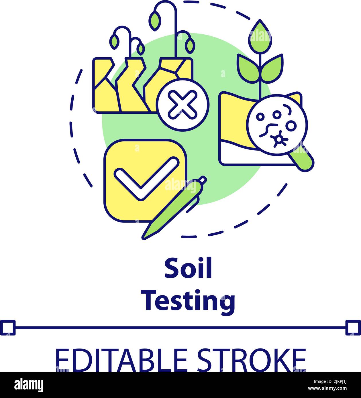 Soil testing Stock Vector Images - Alamy