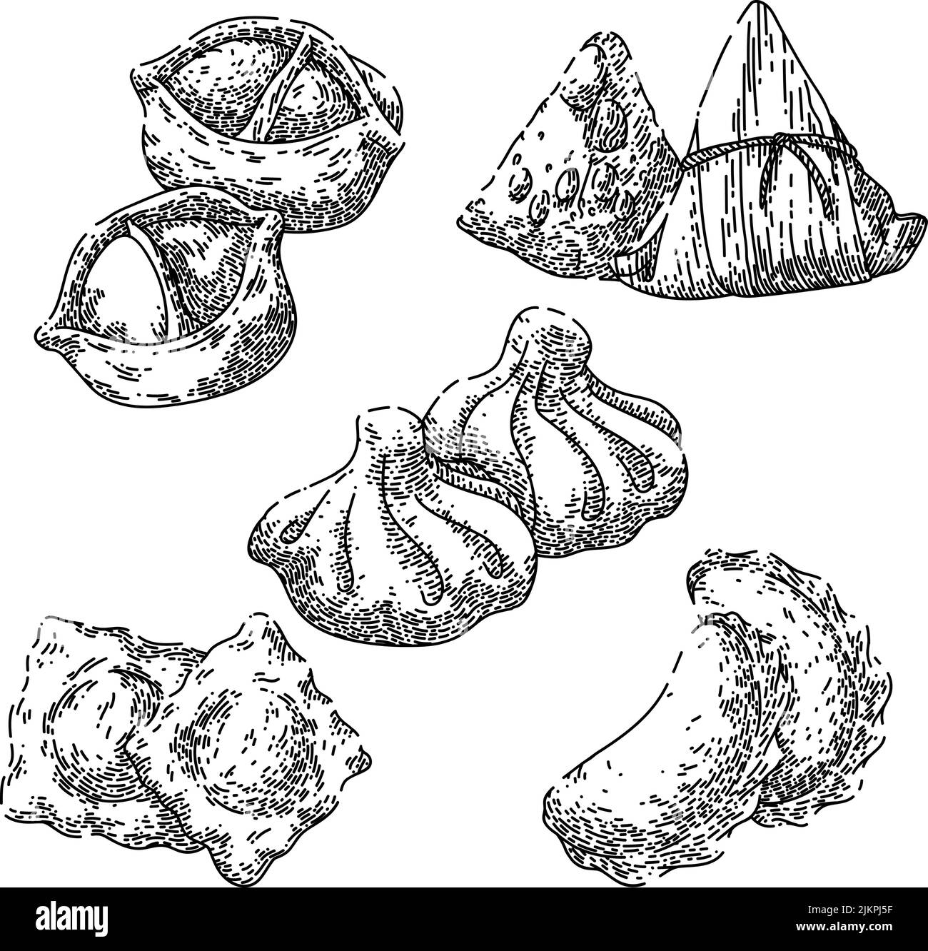 Fry dumpling Cut Out Stock Images & Pictures - Alamy