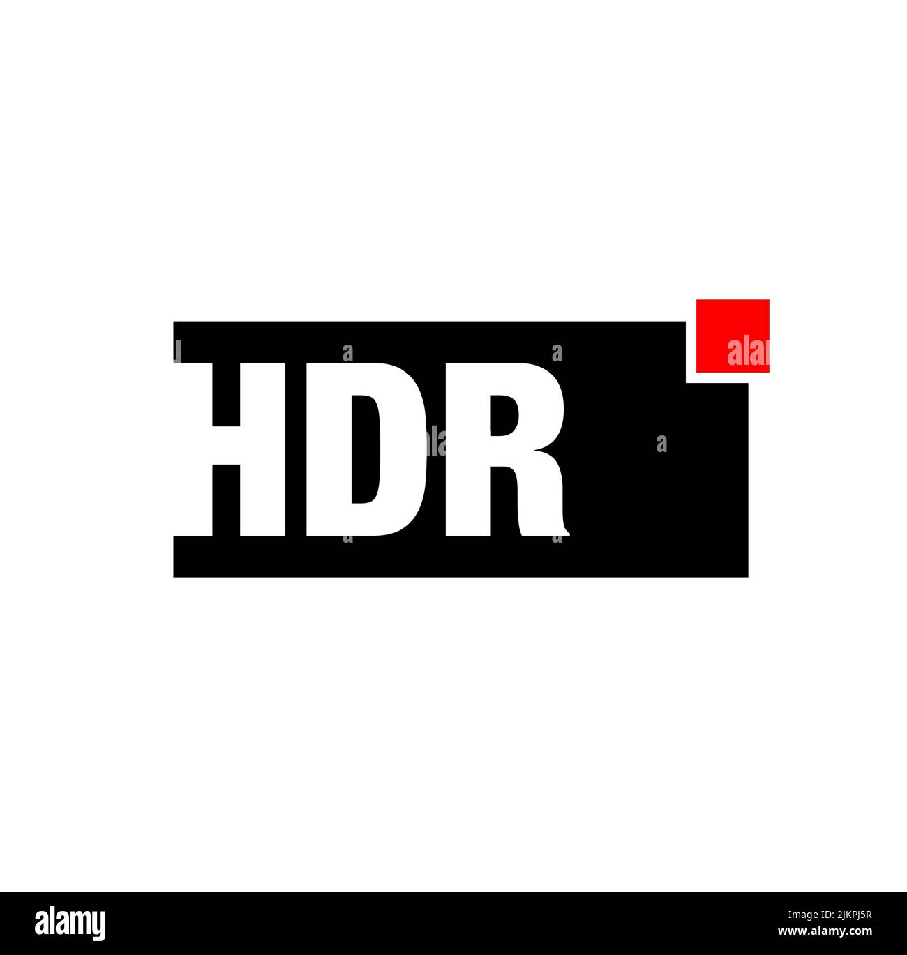 A company or a brand logo of the abbreviation HDR Stock Vector Image ...