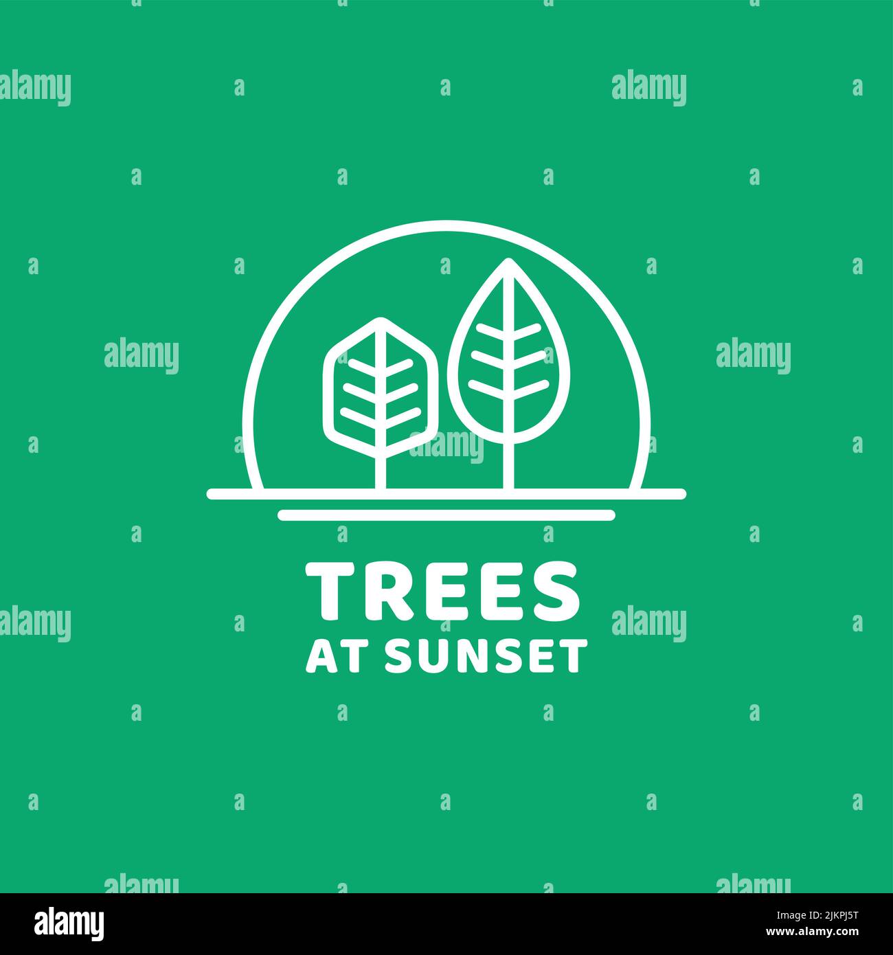 Minimalist line art park Stock Vector Images - Alamy