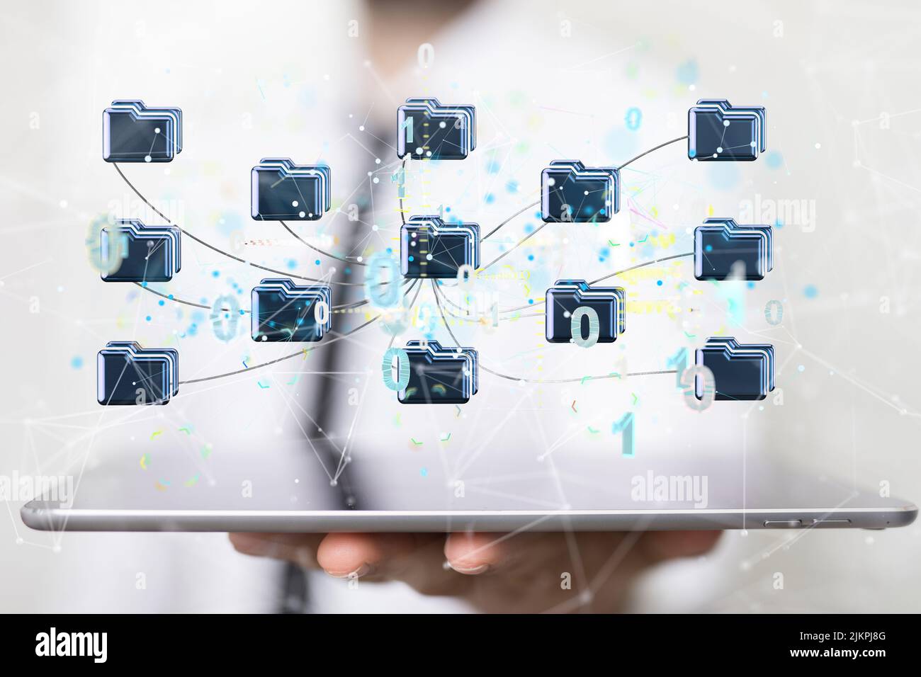 Internet infrastructure concept. Abstract technology background. 3D ...