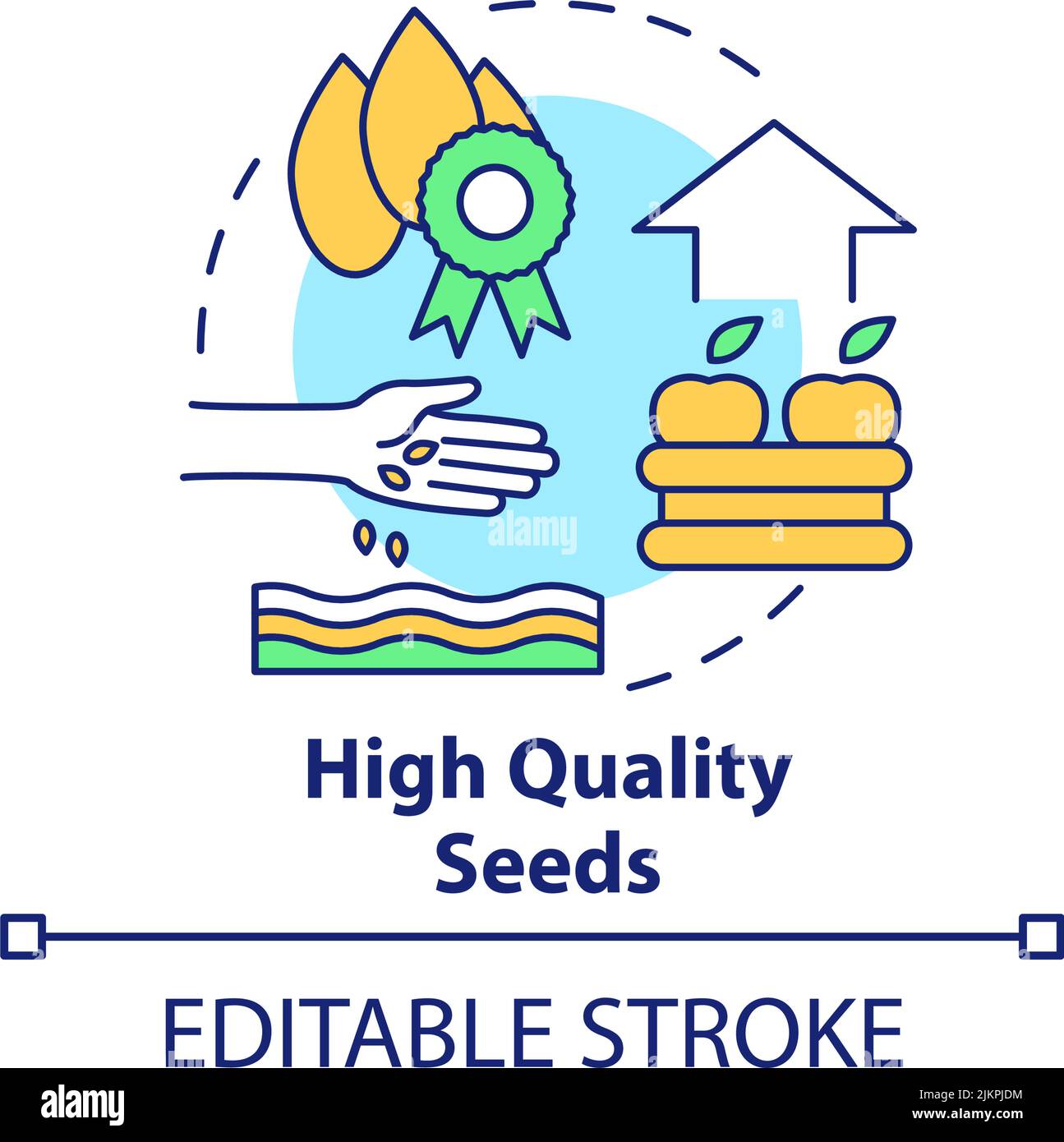 High yield grain farming Stock Vector Images - Alamy