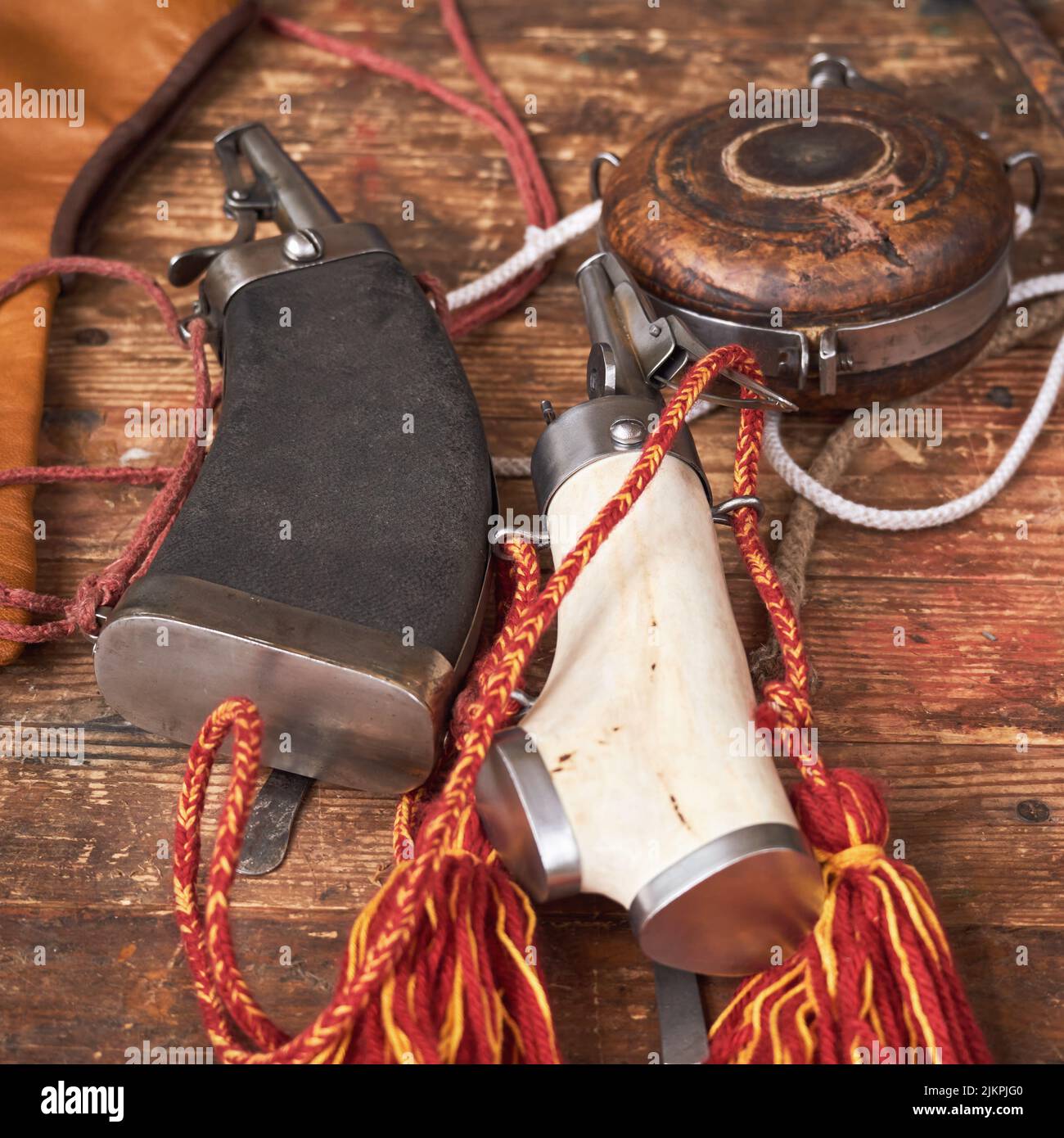 Military items for vintage guns and retro muskets - old bullets and ...