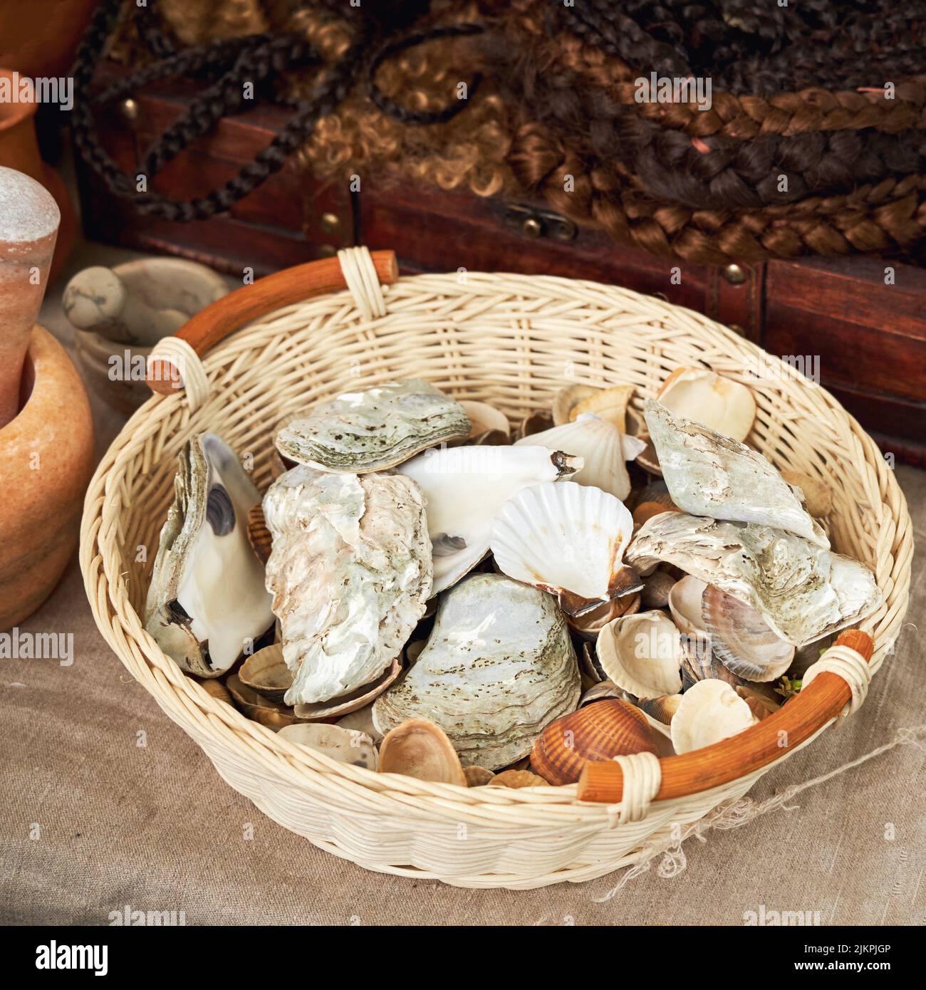 Ancient Roman cosmetics, retro perfume and vintage bath accessories ...