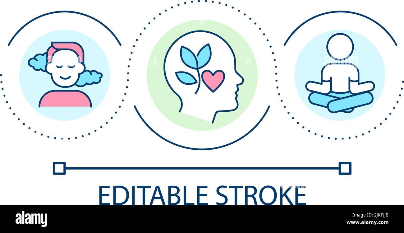 Calmness loop concept icon Stock Vector Image & Art - Alamy