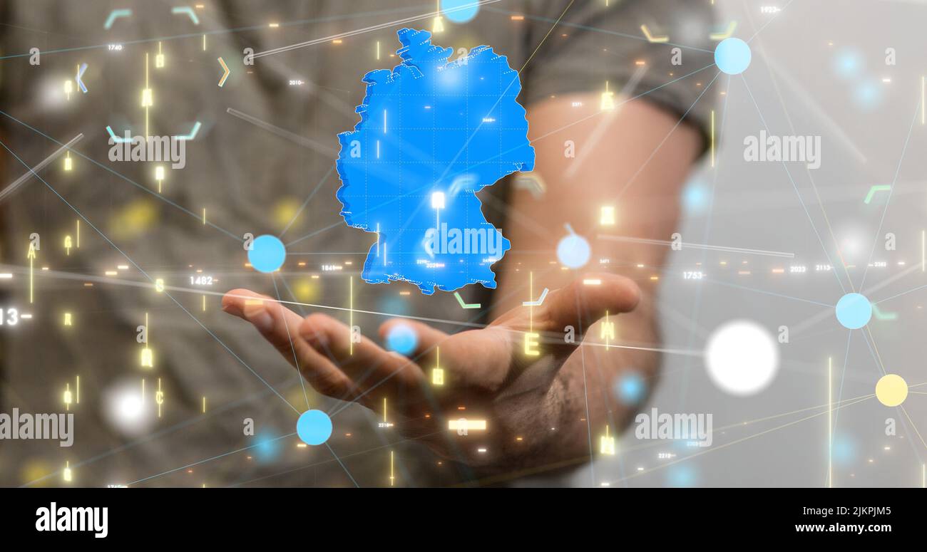 3d germany map flag illustration hi-res stock photography and images ...