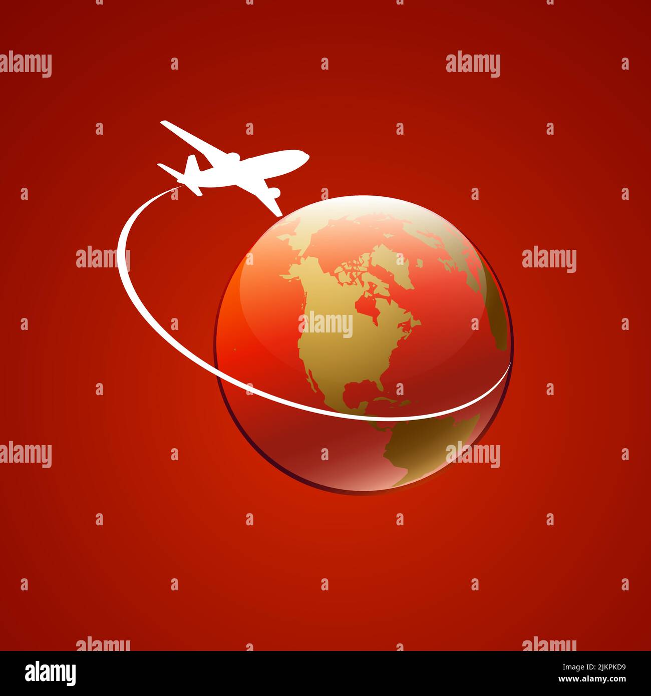 Airplane symbol red vector design Stock Vector Image & Art - Alamy