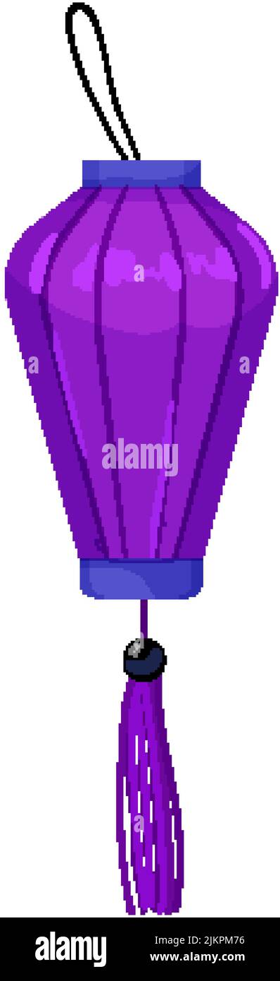 japanese asian lantern cartoon vector illustration Stock Vector Image ...