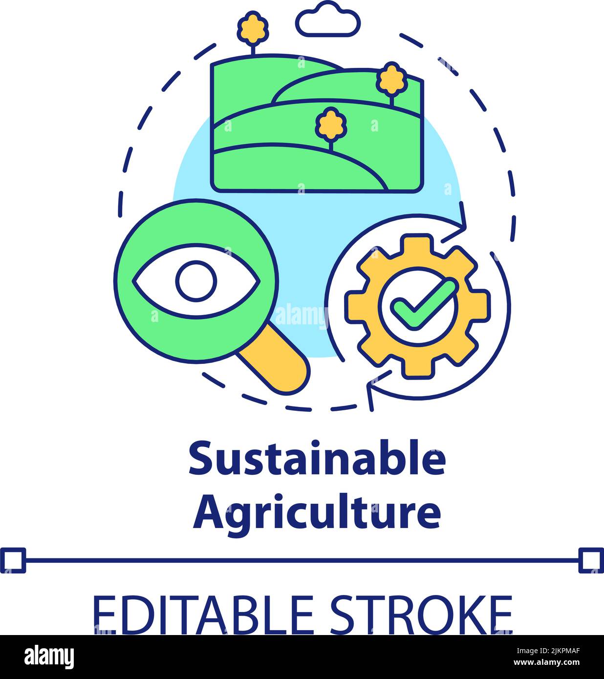 Sustainable agriculture concept icon Stock Vector Image & Art - Alamy