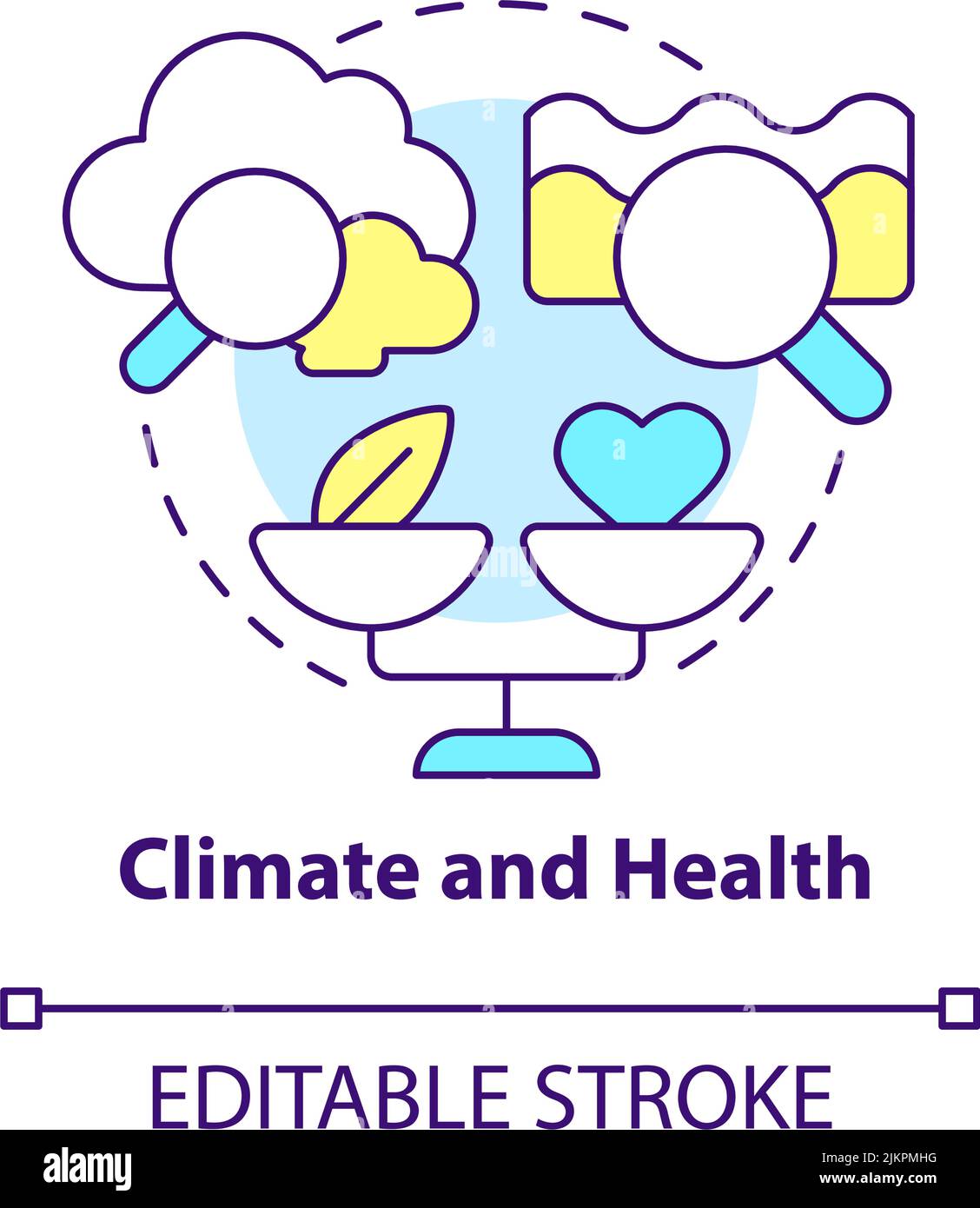 Climate and health concept icon Stock Vector Image & Art - Alamy