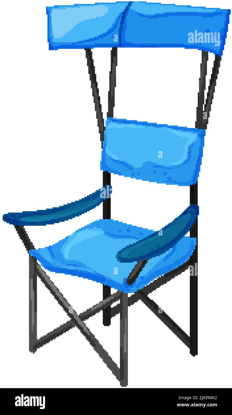 garden folding chair cartoon vector illustration Stock Vector Image ...