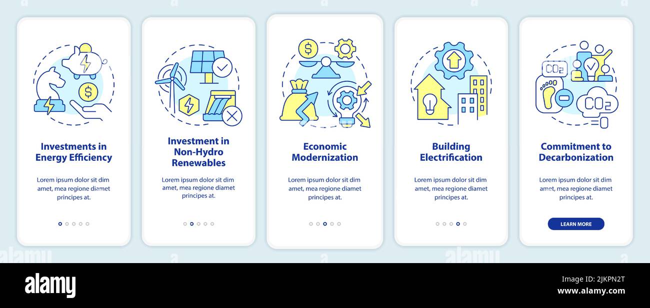 Net zero practices onboarding mobile app screen Stock Vector Image & Art - Alamy