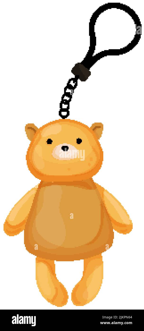 trinker keychain key cartoon vector illustration Stock Vector Image ...