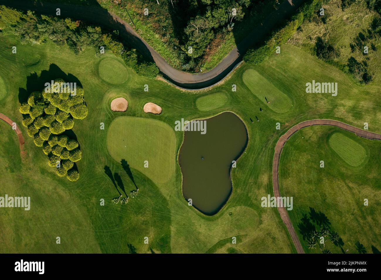 An aerial view over the golf club. World-class Golf on the enchanting ...