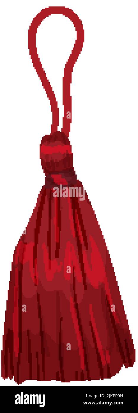 cord tassel rope cartoon vector illustration Stock Vector Image & Art ...