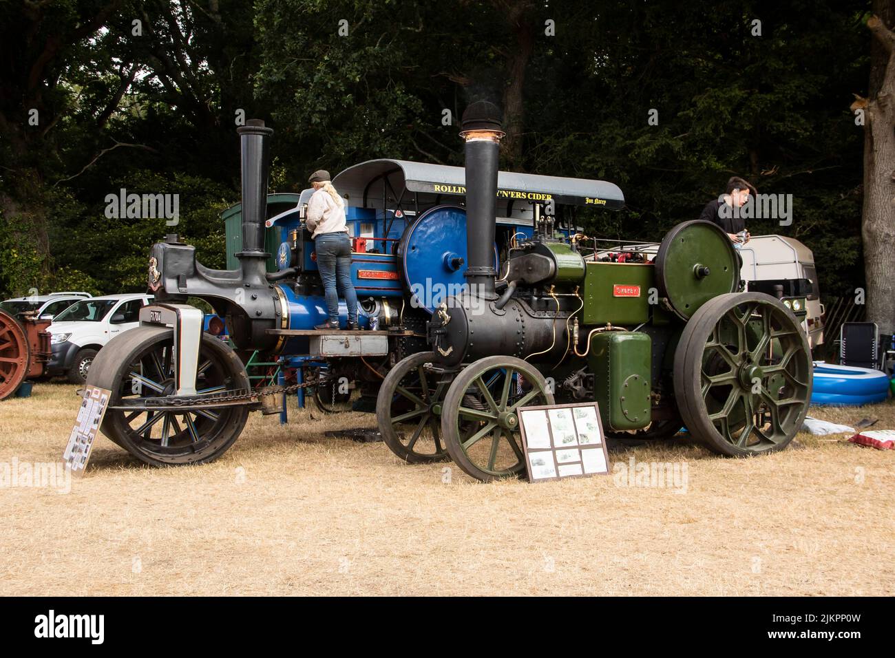 Netley Marsh steam fair 2022, some of the varied vehicles on display ...