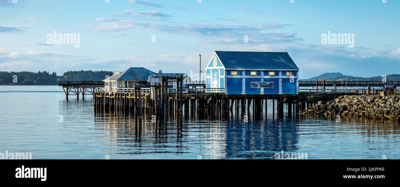 Sidney Fish Market & Waterfront, Sidney, BC Canada Stock Photo - Alamy