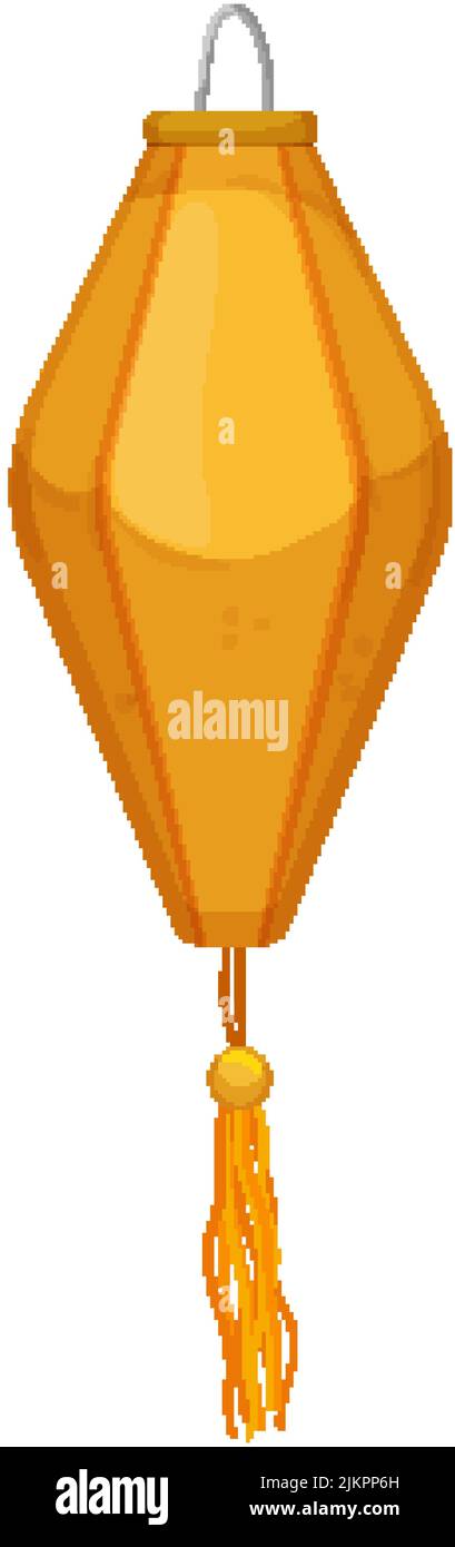 lamp asian lantern cartoon vector illustration Stock Vector Image & Art ...