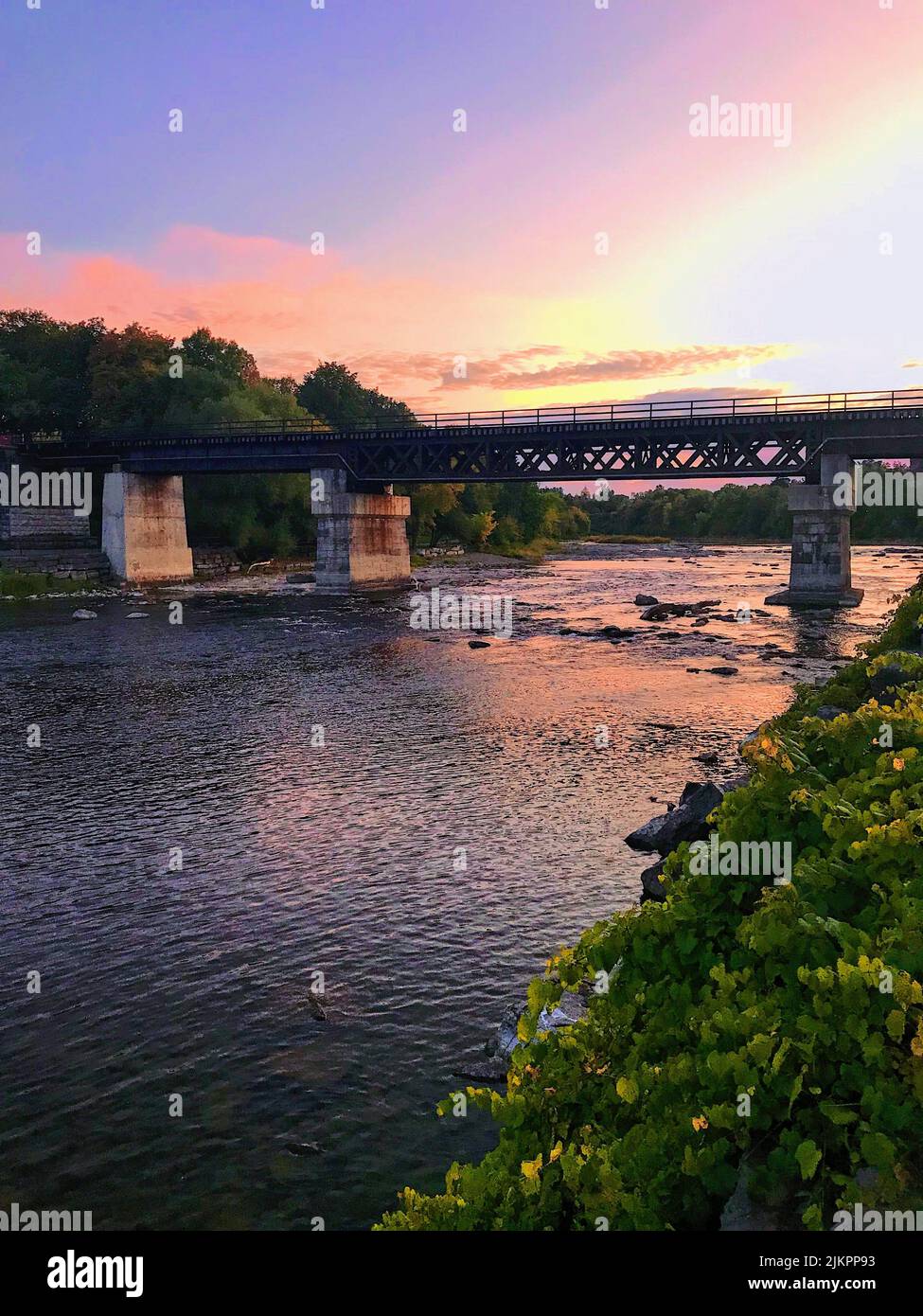 Sunset view of Campus River Stock Photo - Alamy