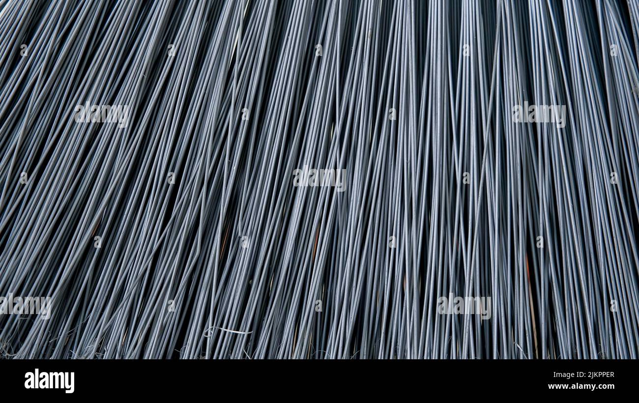 Abstract close up from gray broom Stock Photo - Alamy