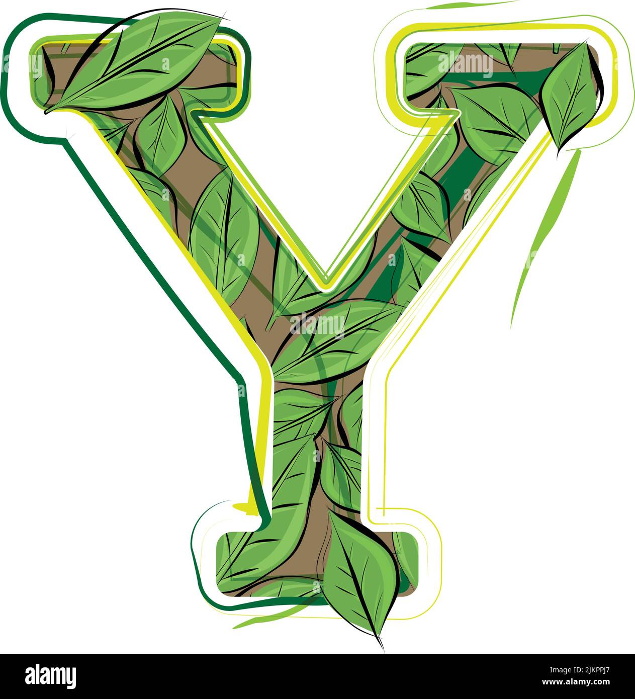 Leaf y vector Stock Vector Images - Alamy